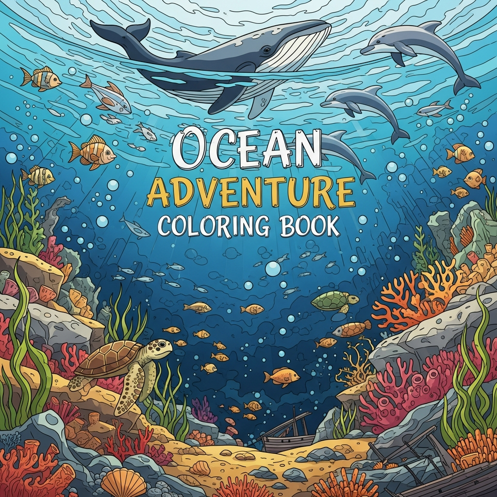 Ocean Adventure - Free Printable Coloring Book